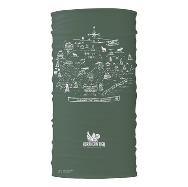 Geographic Illustration Neck Gator