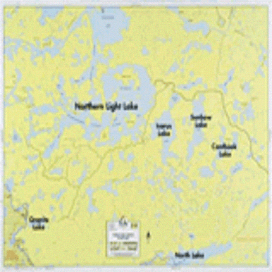 Map. Ely. F-20. Northern Light - Northern Tier Trading Post