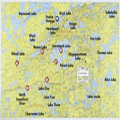 Map. Ely. F-31. Ely Entry Pt - Northern Tier Trading Post