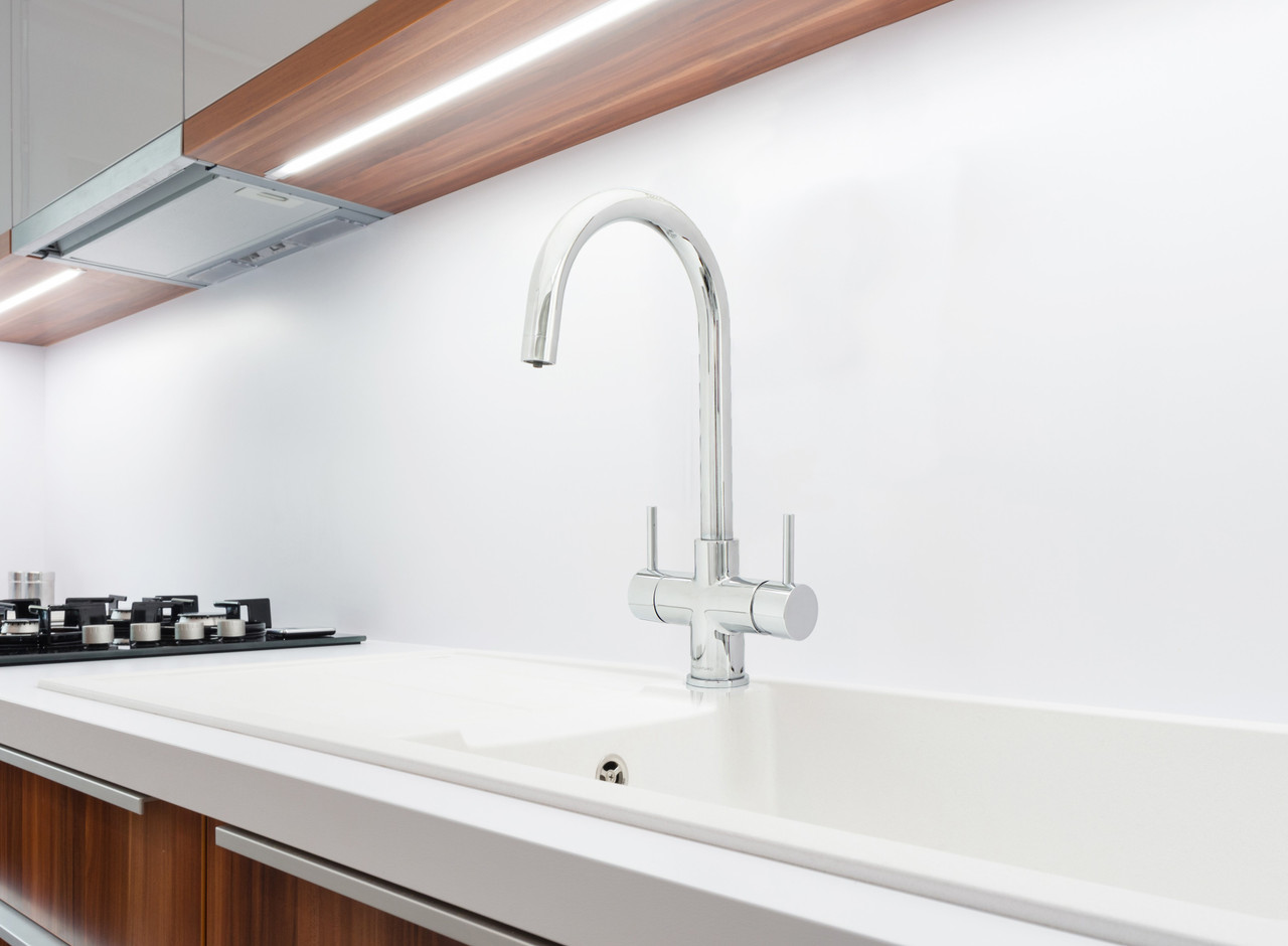 Acquapuro Verona 3-Way 2 Lever Spray Kitchen Filter Tap Chrome