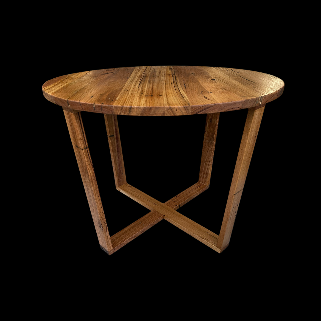 Cerberus - Messmate Round Dining Table - RJS Woodshop