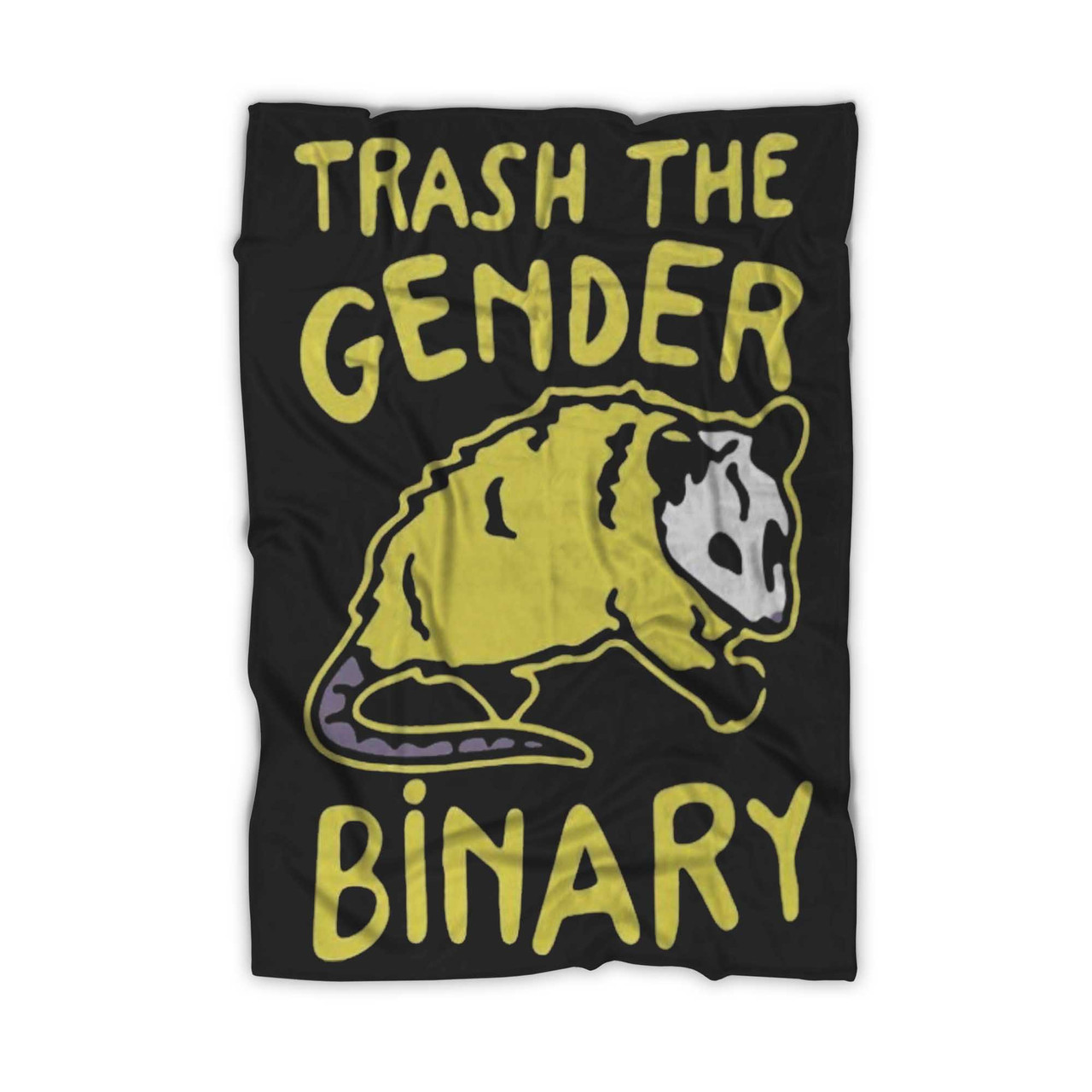 Raccoon Trash The Gender Binary Blanket Raccoon Trash The Gender Binary Blanket
