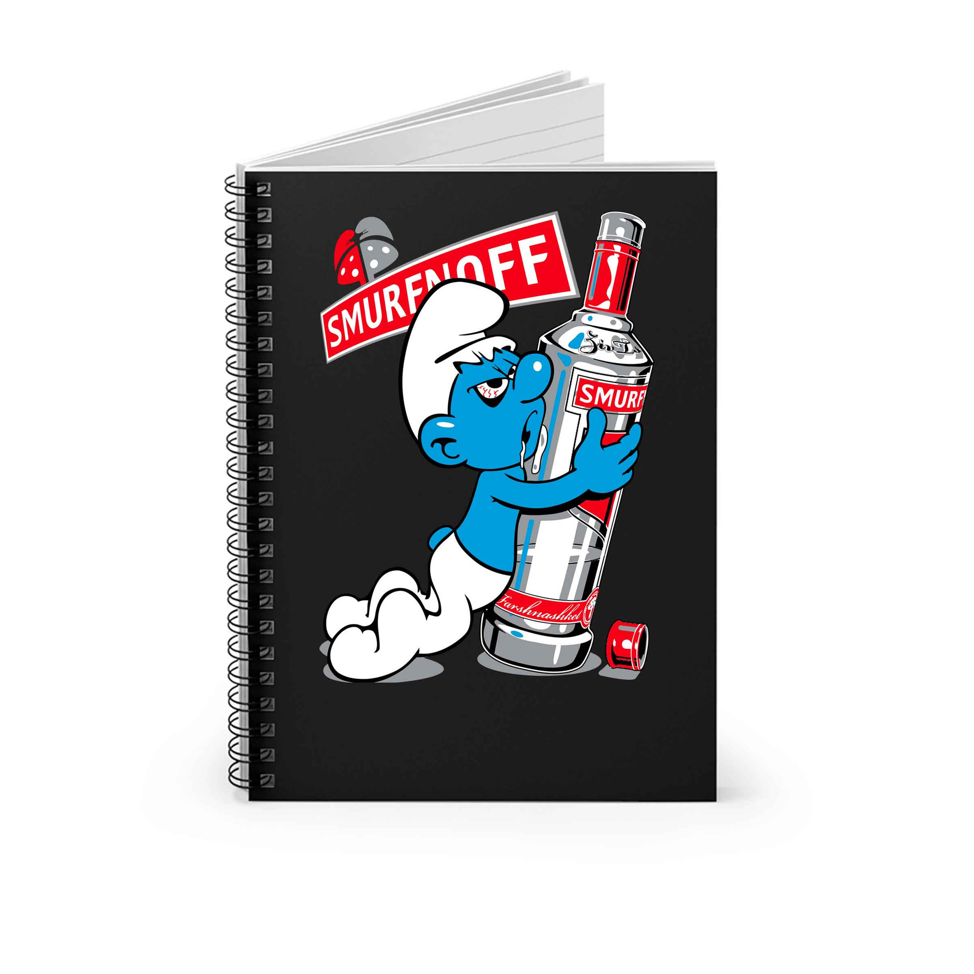 Smurfnoff Vodka Beer Funny Joke Slogan Sweatshirt