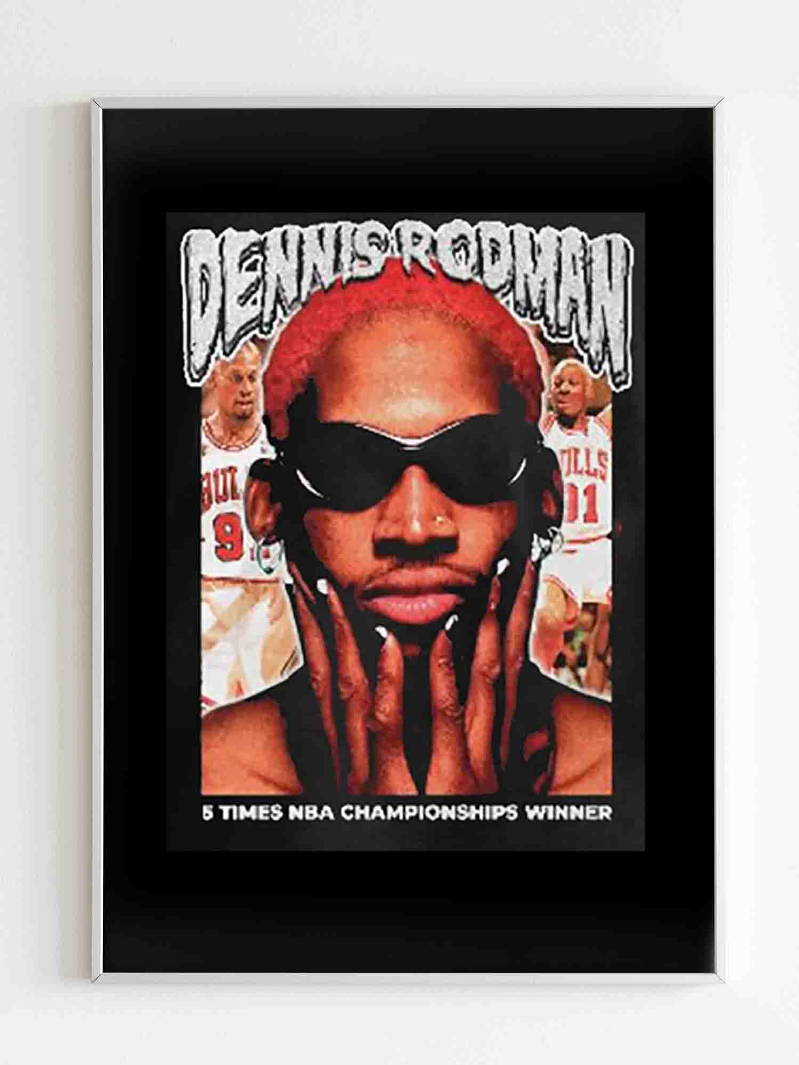 Vintage Dennis Rodman Face Poster Vintage Dennis Rodman Face Poster