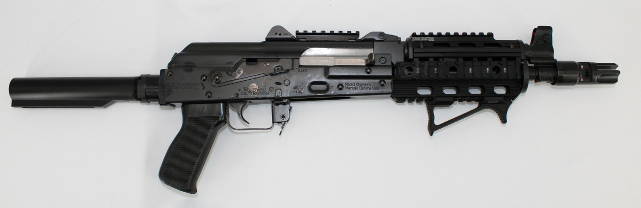 Zastava Arms ZPAP92 AK Pistol ZP92762TACM 7.62x39mm 10" 30+1 Quad Rail ...