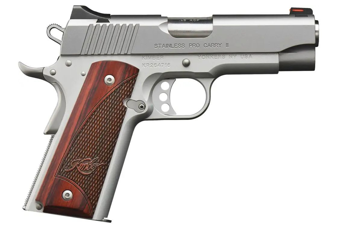 Kimber 3200324 Pro Carry II 45 ACP Semi-Auto Pistol 4" 7+1 Wood Grips 3 ...