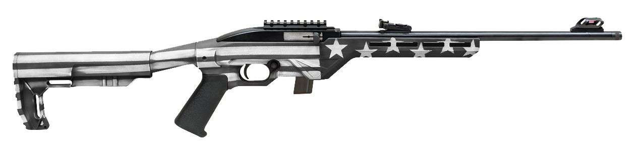 Citadel CIT22LRBUSG Trakr .22LR Semi-Automatic Rifle 18" 10+1 US Flag ...