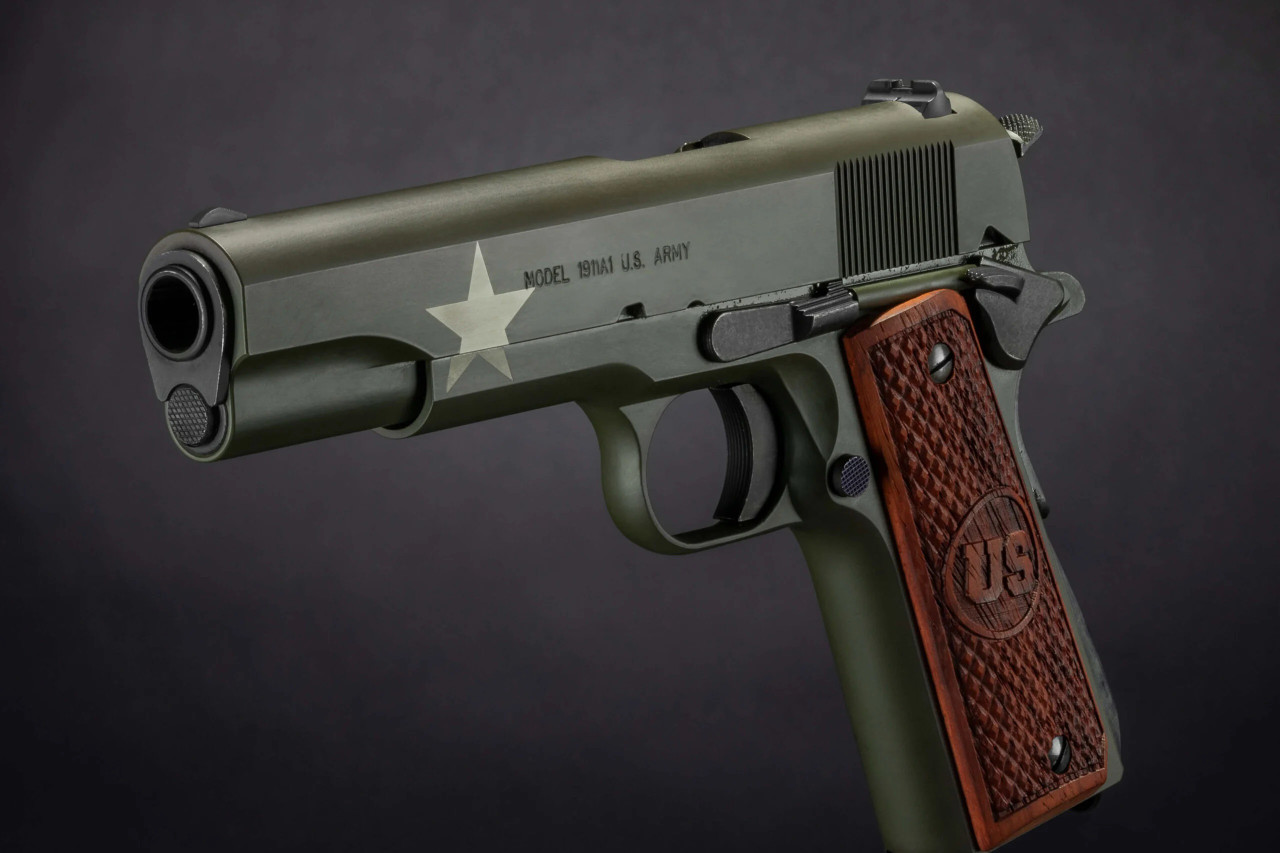 Auto Ordnance 1911BKOC11 Tanker 1911 .45 ACP 5" 7+1 Army OD Green