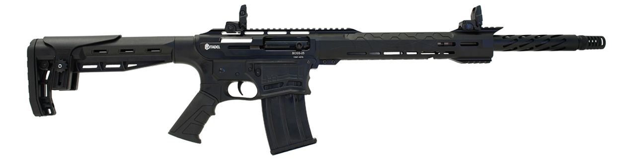 Citadel CBOSS2512 Boss25 Semi-Auto 12ga AR Shotgun 18.75" 5+1 Black