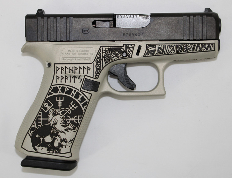 Shark Coast Tactical SHARKG43X-VIKING Glock 43X 9mm 3.4" 10+1 Viking ...