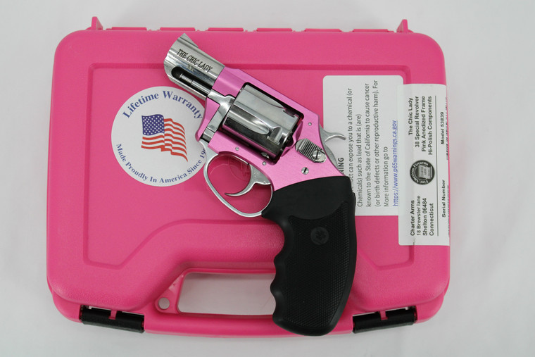 Charter Arms Model 53839 Chic Lady .38 Special 2" 5 Rounds Pink/Hi ...