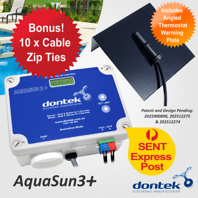 Dontek AquaSun3+ Independent/Integrated Solar Pool Heating Controller ...