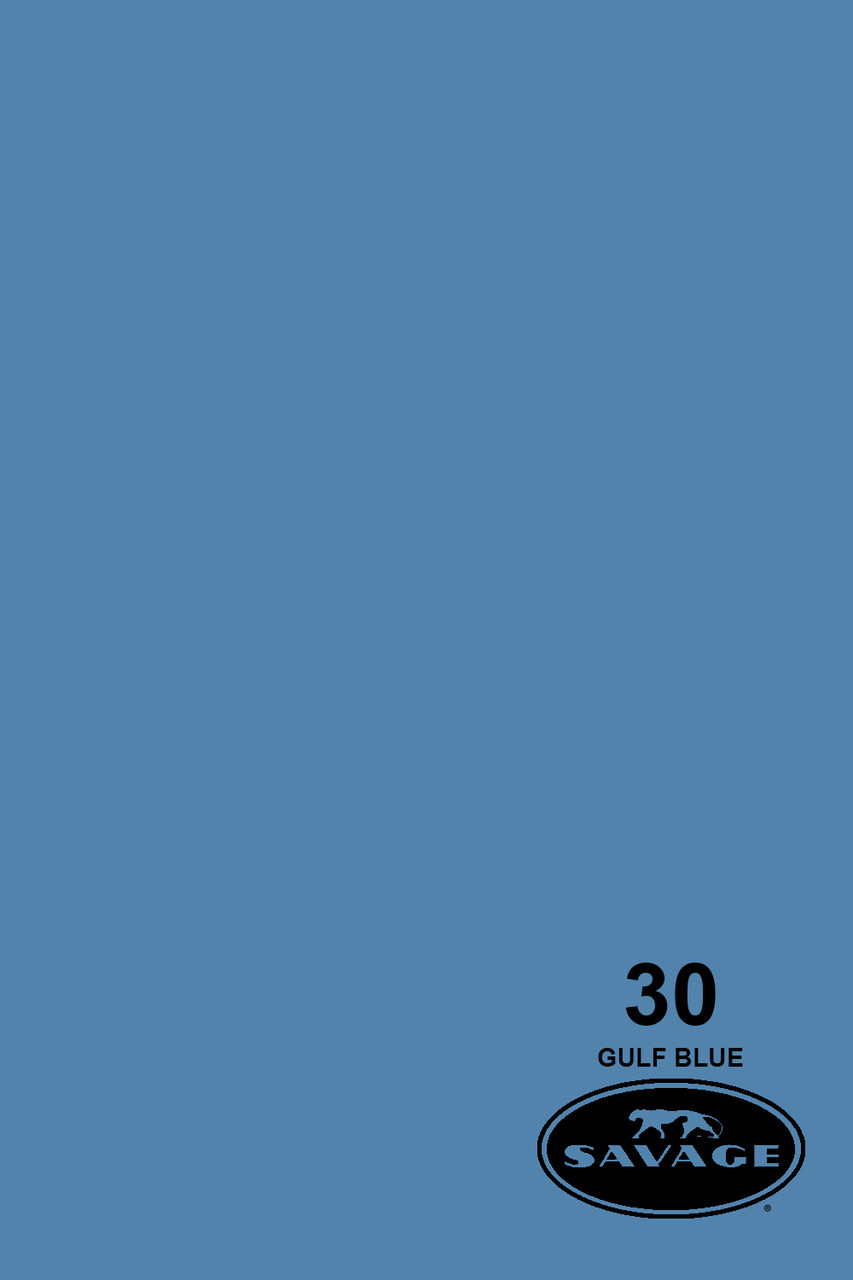 Savage Widetone Background Paper 107 Inch x 12 Yard Roll - #30 Gulf Blue
