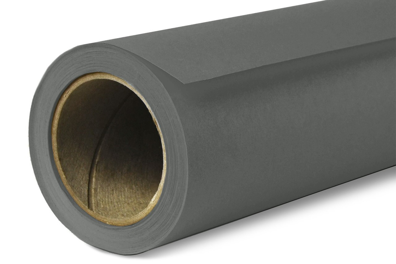 Savage Widetone Background Paper 107 Inch x 12 Yard Roll - #27 Thunder Gray