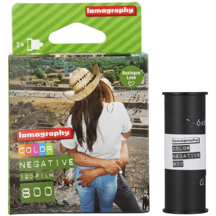 Lomography 120 Color Negative 800 ISO Film- 3 pack