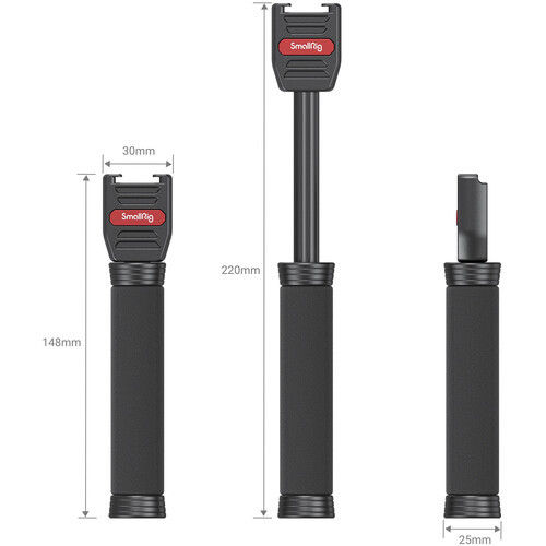 SmallRig Telescoping Interview Handgrip for Rode Wireless GO