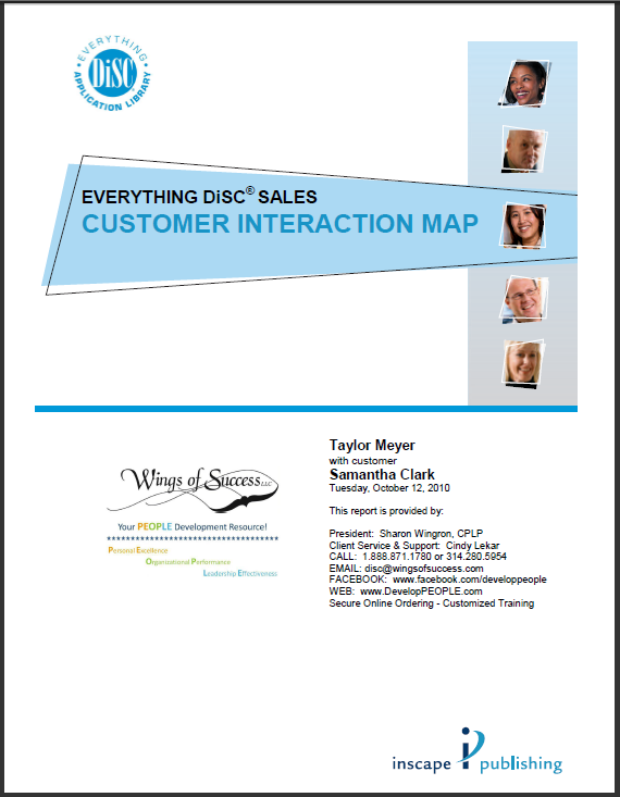 Everything DiSC Sales Customer Interaction Map