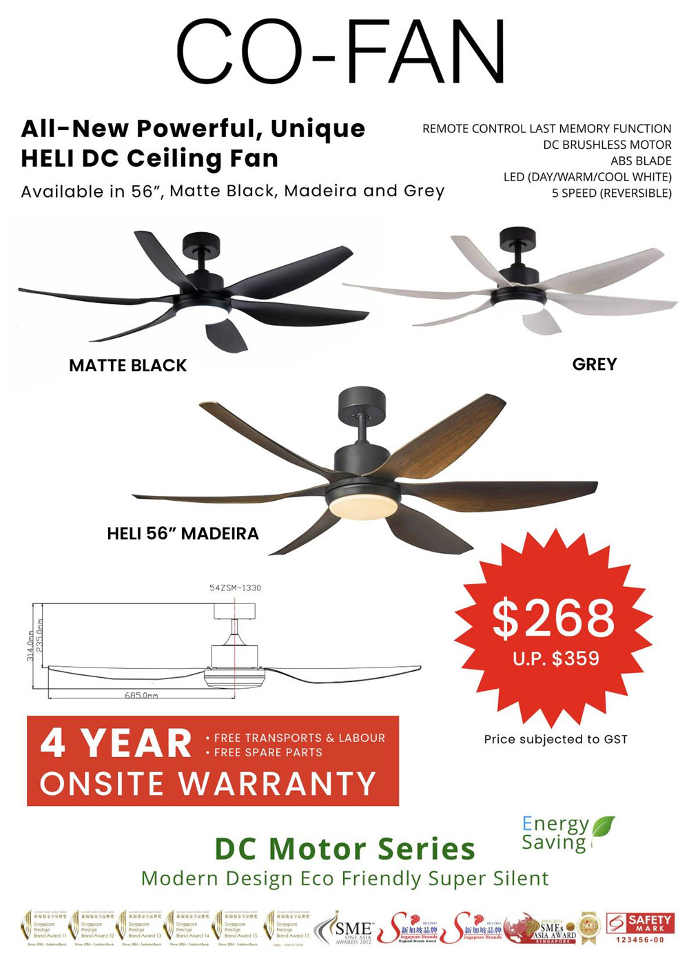 Official Fanco Ceiling Fan Dealer in Singapore