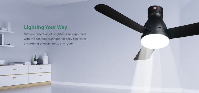 Buy KDK U48FP 48" DC Ceiling Fan with LED (White or Black)