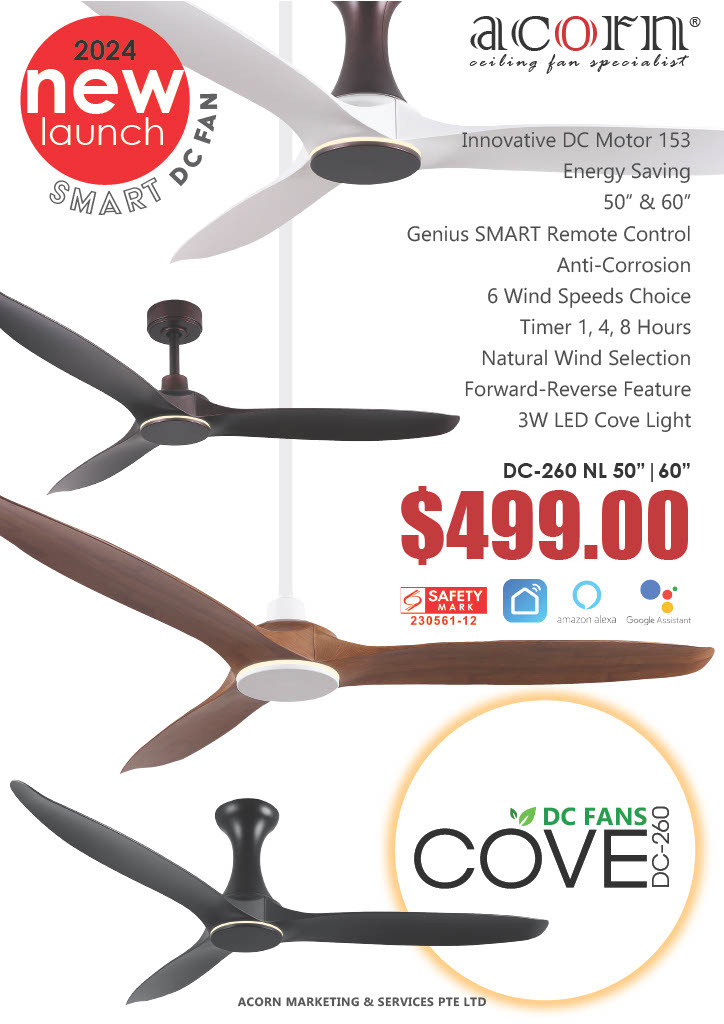 Buy Ceiling Fan in Singapore. Sembawang Lighting House