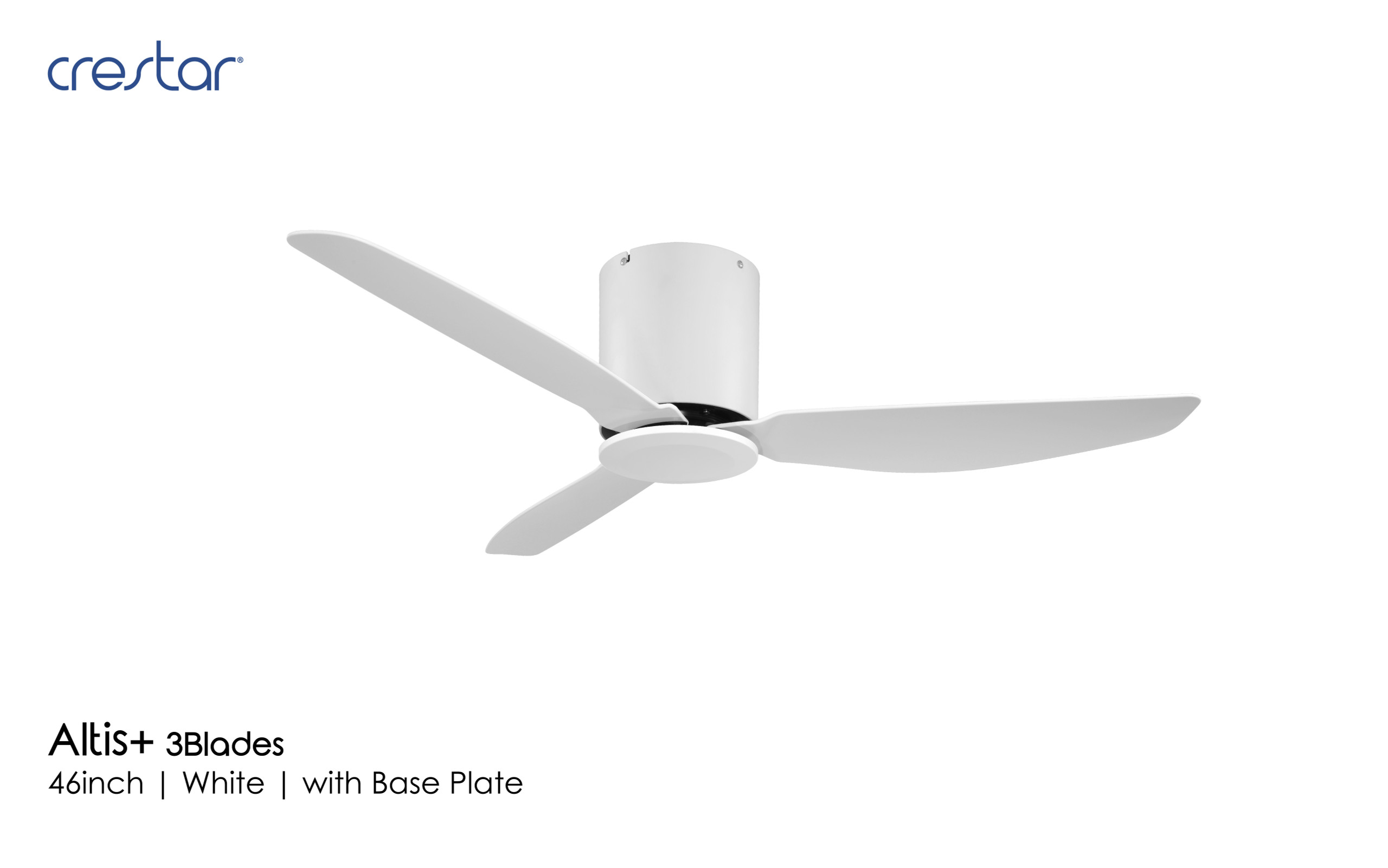 Crestar Altis+ 40"/46"/52" 3 Blade Smart Ceiling Fan