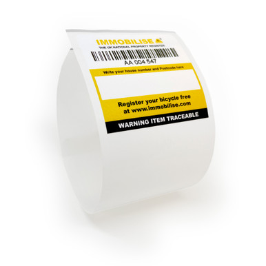 Wraparound Tamper-Resistant Barcoded ID Label - Immobilise Marking ...
