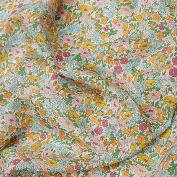 Liberty Poppy Forest A (Pink Blue Citrus) Tana Lawn