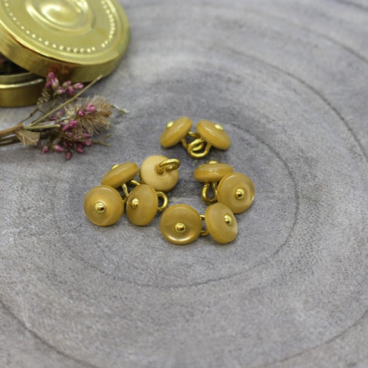 Atelier Brunette - Jewel Button in Mustard (9 mm)