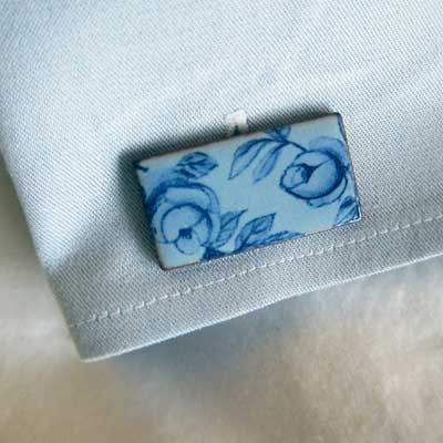 Handmade Ceramic Cufflinks (various styles) - Jones & Vandermeer
