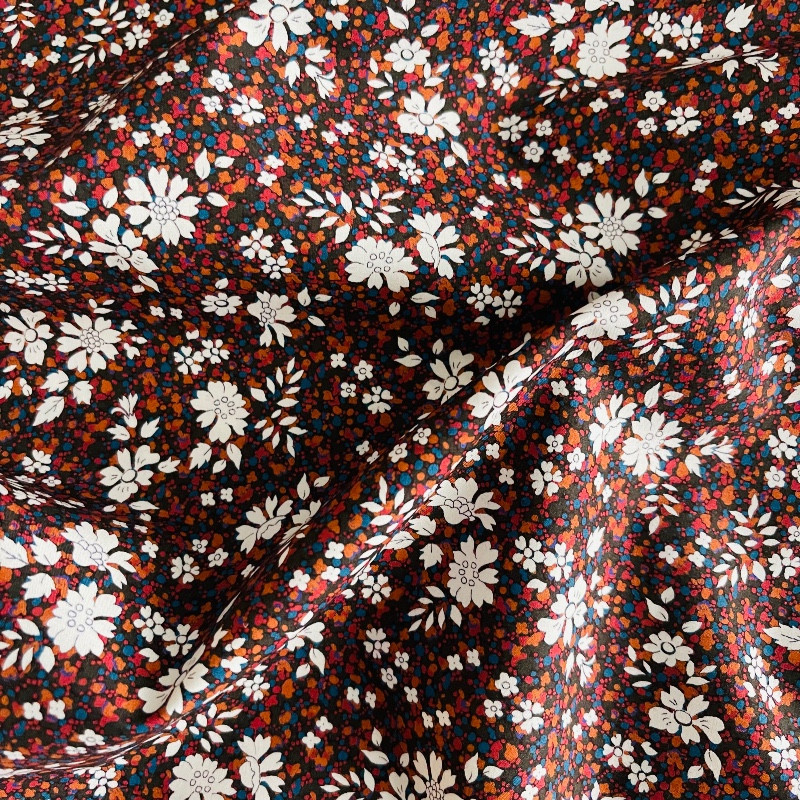 Liberty Fabrics: Capel Pepper A (Reddish) Piccadilly Poplin