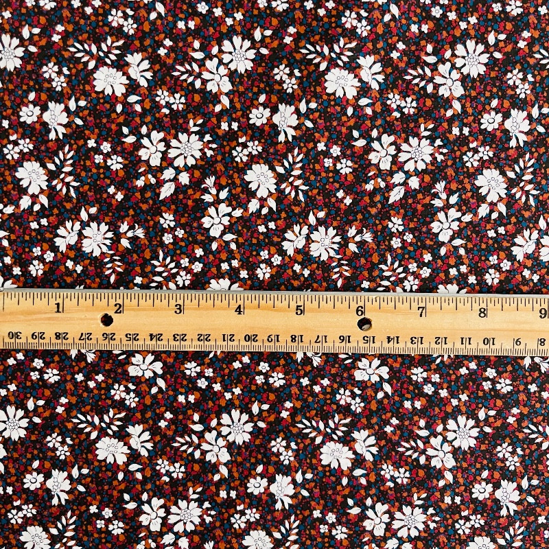 Liberty Fabrics: Capel Pepper A (Reddish) Piccadilly Poplin
