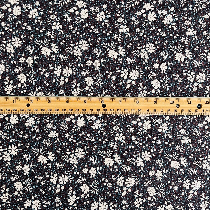 Liberty Fabrics: Capel Pepper B (Blue Grey) Piccadilly Poplin