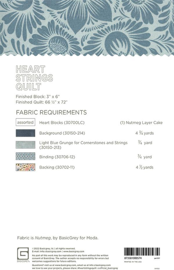 Basic Grey - Heart Strings Pattern