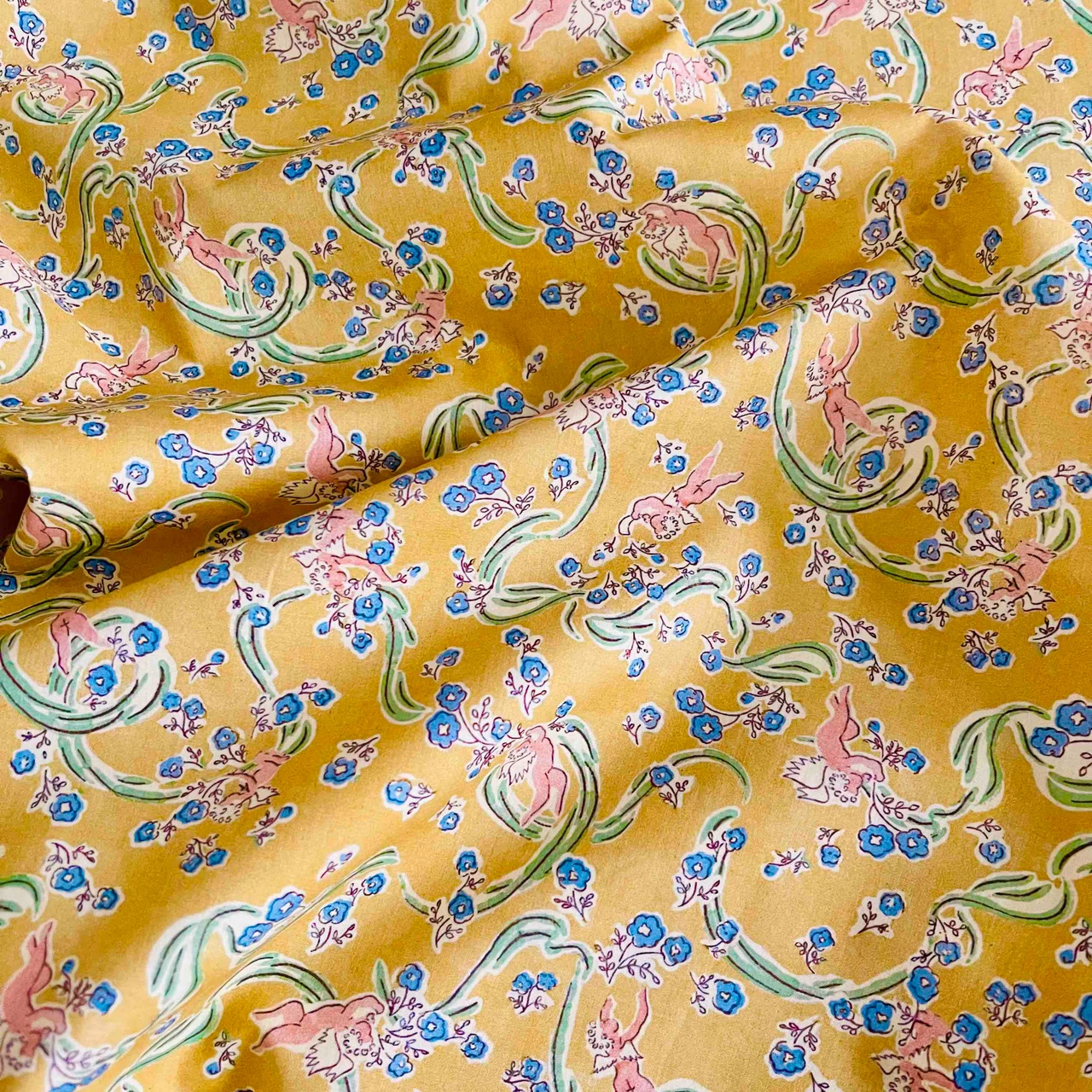Liberty Fabrics: Love Grandma Lyn A (Yellow) Tana Lawn®