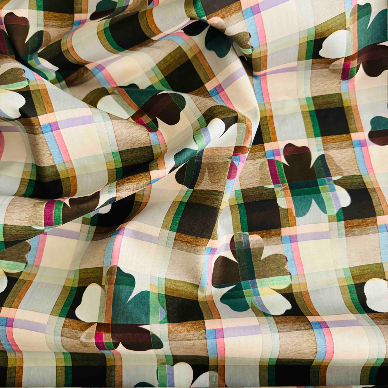 Liberty Fabrics: Tudor Petals B (Black) Tana Lawn®