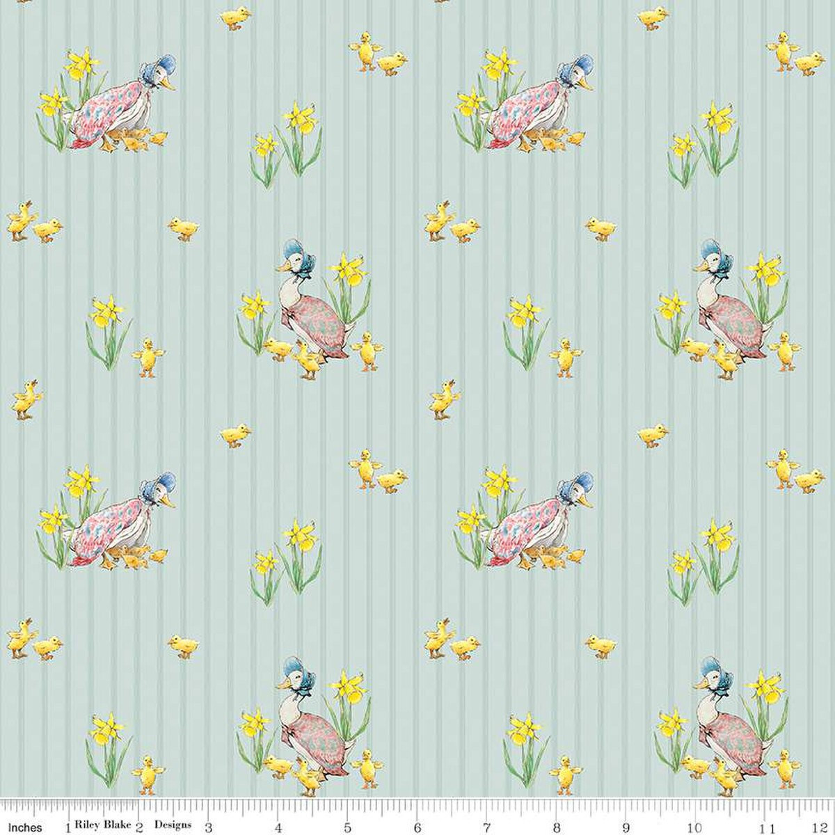 Riley Blake: Peter Rabbit & Friends - Duck Stripe in Blue