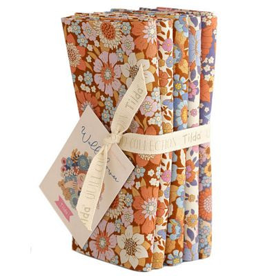 Tilda: Wallflower - FQ Bundle in Caramel Thistle (5 pcs)