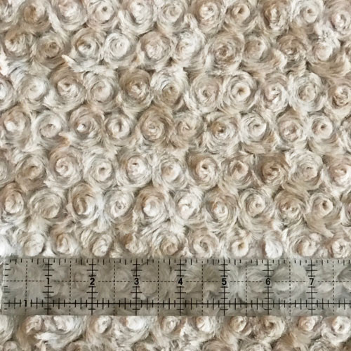 Shannon Fabrics - Marble Rose Cuddle in Sand Ivory