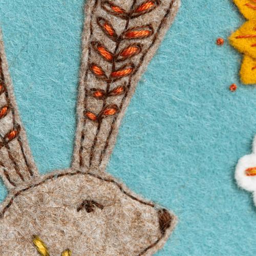Corinne Lapierre: Felt Wild Hare Applique Hoop Craft Kit