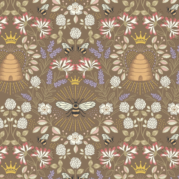 Lewis & Irene - Honey Bee: Beehive in Fawn Gold Metallic