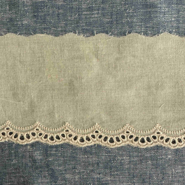 Elisabeth Scallop Lace Edging in Muslin