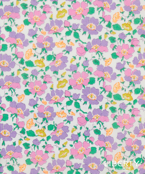 Liberty Fabrics: Mrs Stoneley A (Orchid Neon Orange) Tana Lawn®