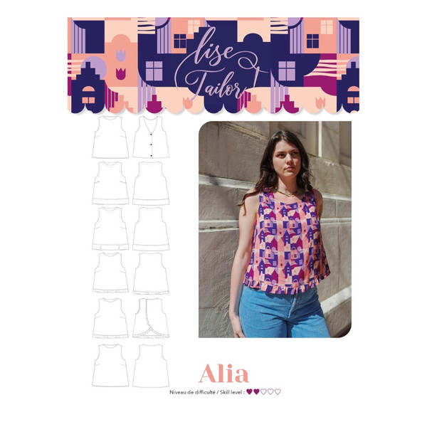 Lise Tailor - Alia Sleeveless Top Sewing Pattern