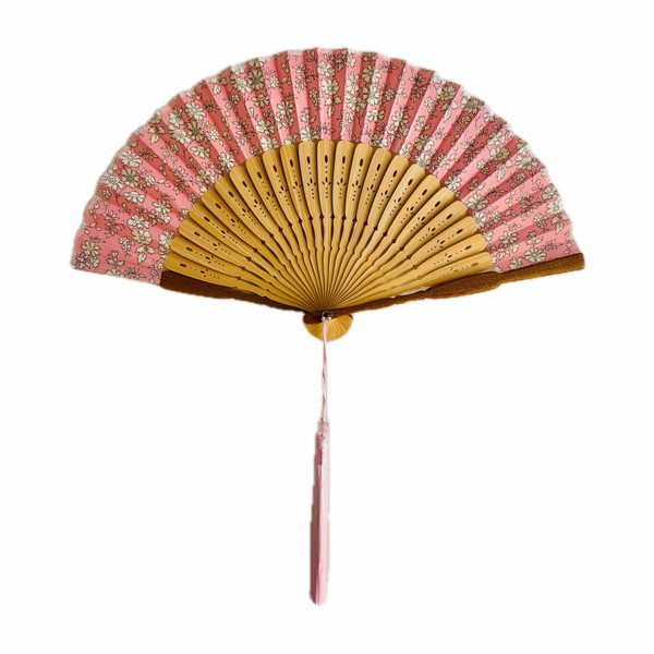 Liberty Folding Fan: Capel Pink