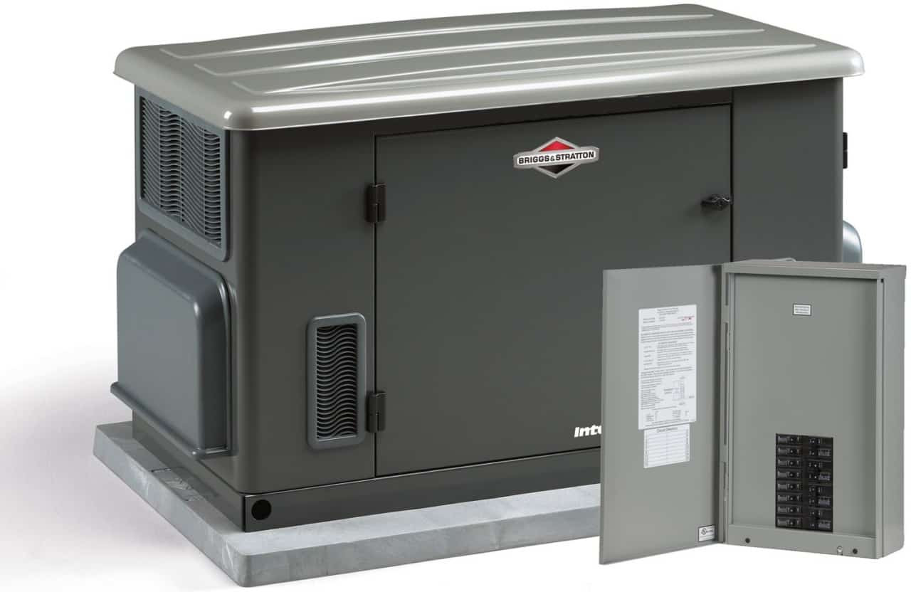 Briggs & Stratton 15kW NG/LP Standby Generator & 100 Amp 16 Circuit ATS ...