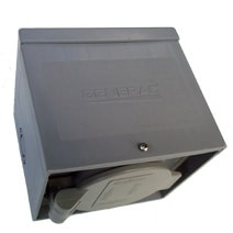 50 Amp 125V 250V Rain Tight Non Metallic Power Inlet Box CS6365 with ...