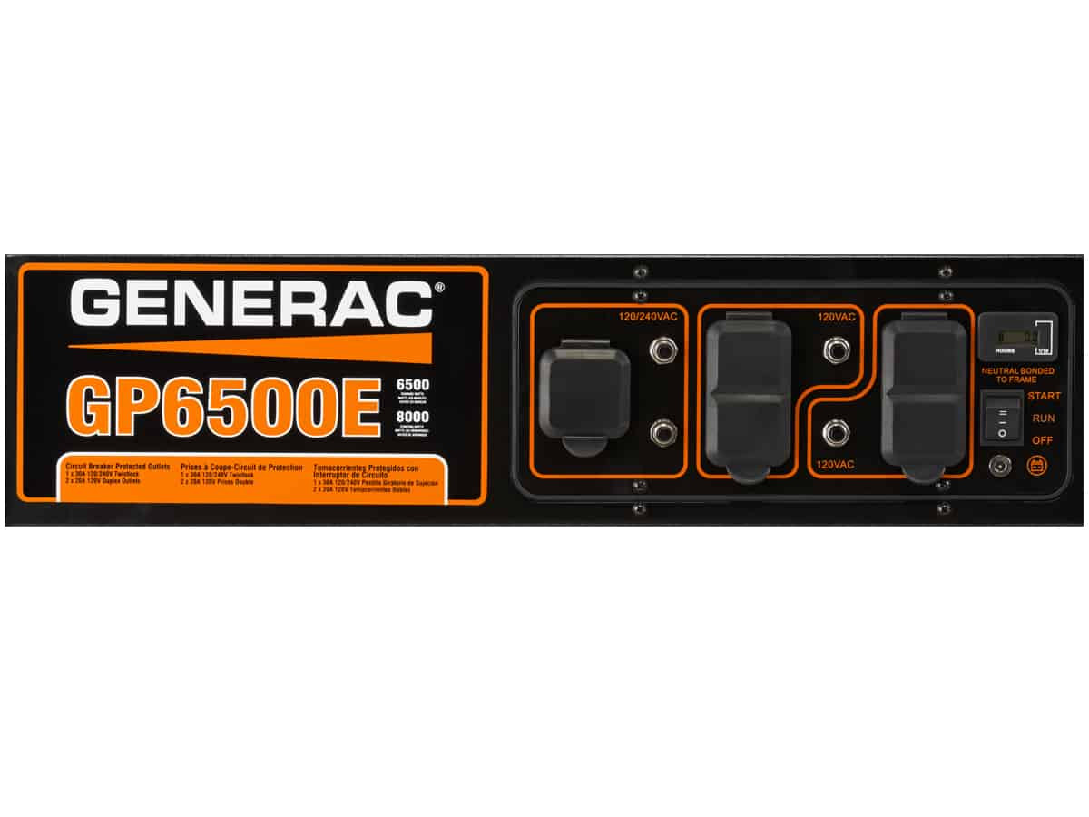 Generac 6500-Watt Electric Start Generator+20ft Cord |Norwall