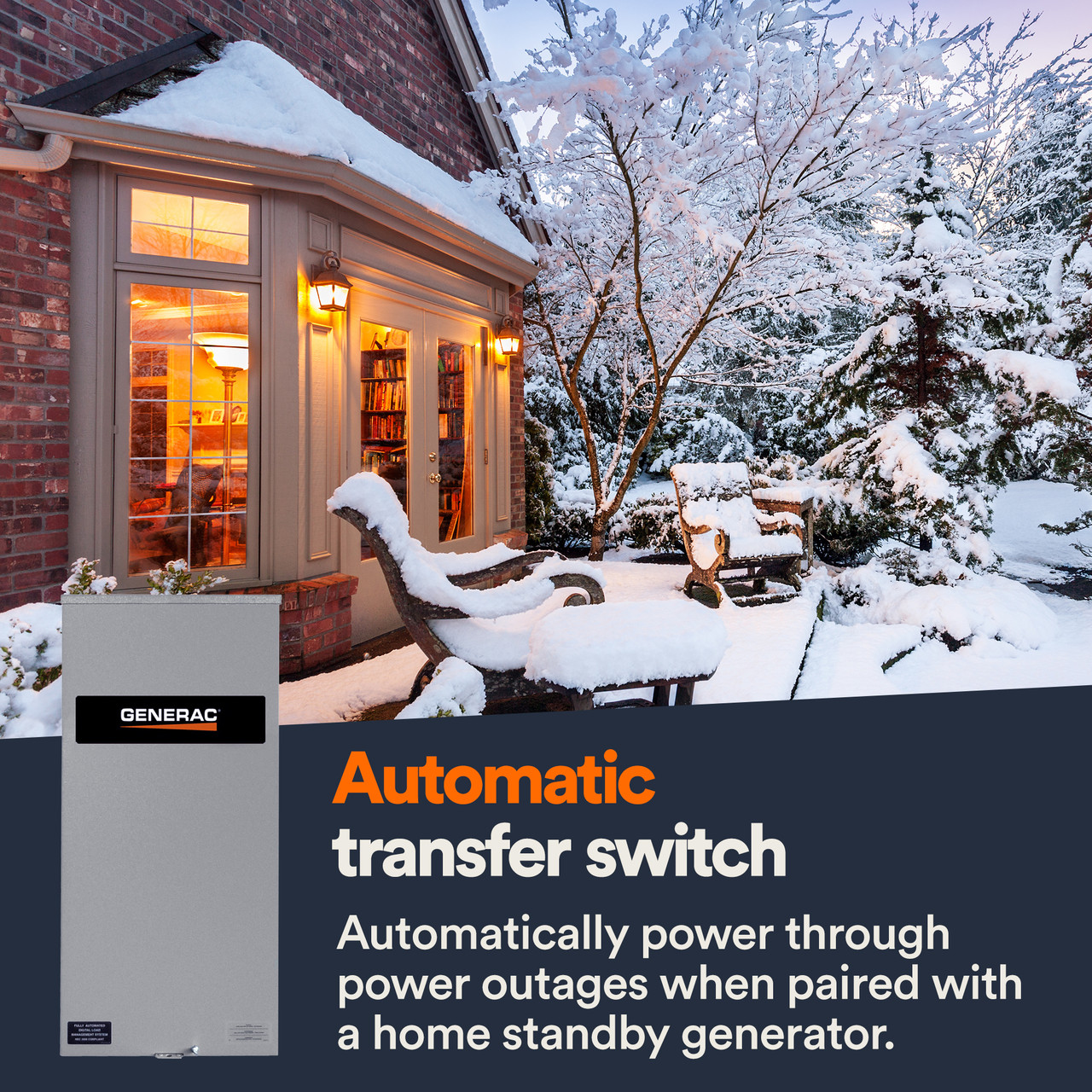Generac 200 Amp Automatic Transfer Switch NEMA 3R Service Rated