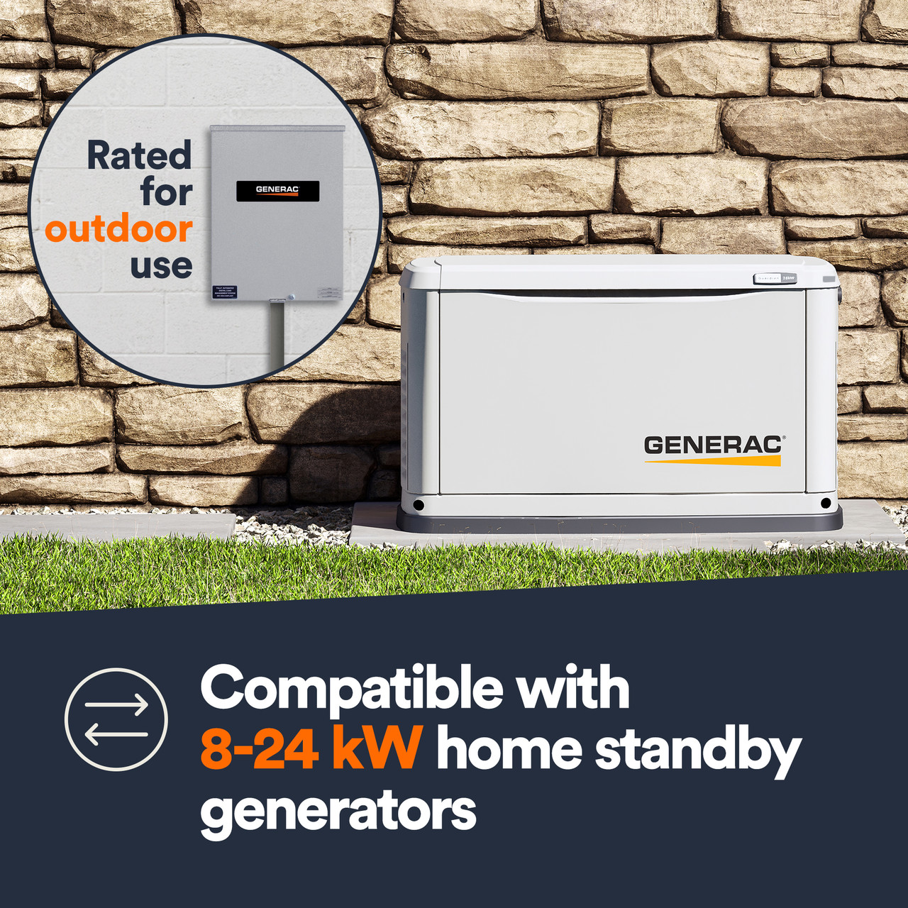 Generac 100-Amp Whole House ATS SE Rated NEMA 3R