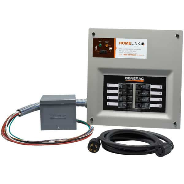 Generac 30 Amp Transfer Switch Kit Resin Inlet Box 8 Circuits | Norwall